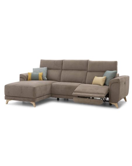 Canapé d'angle relax électrique moelleux densité 45 kg/m3 Akoya