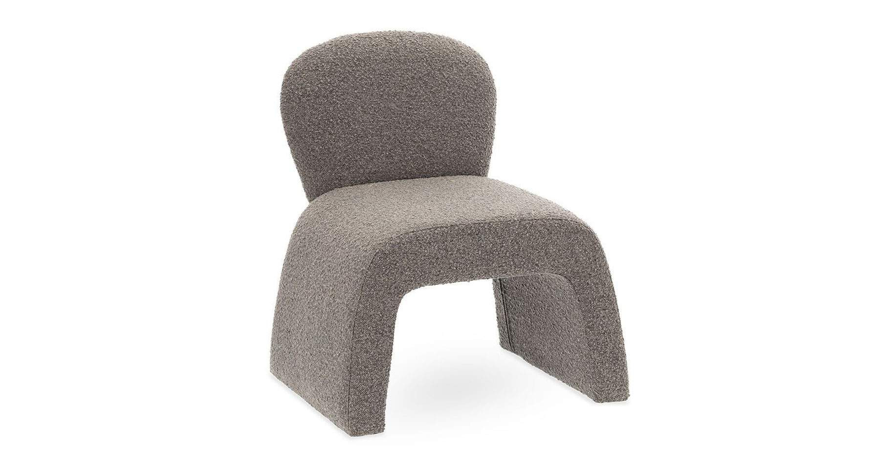 Fauteuil tissu à bouclettes design original Bert - marque Athezza