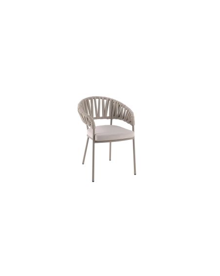 Fauteuil et aluminium et cordes épaisses Imola - Gescova