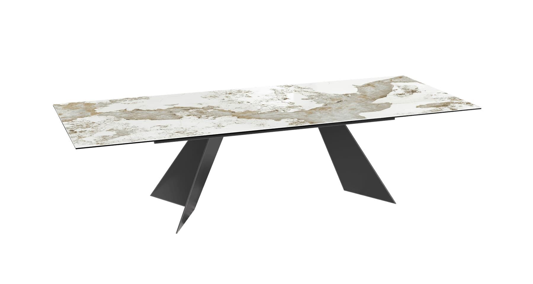 Table extensible longueur 300 cm contemporaine Washington - Akante