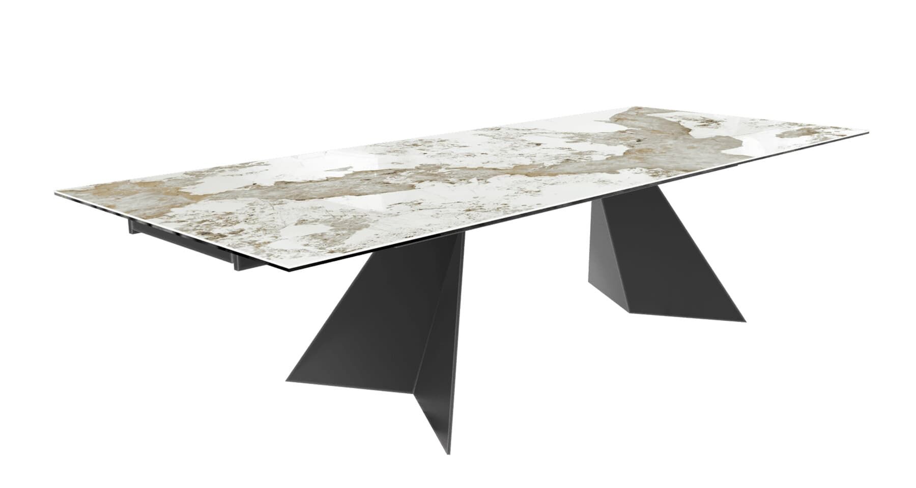Table extensible longueur 300 cm contemporaine Washington - Akante